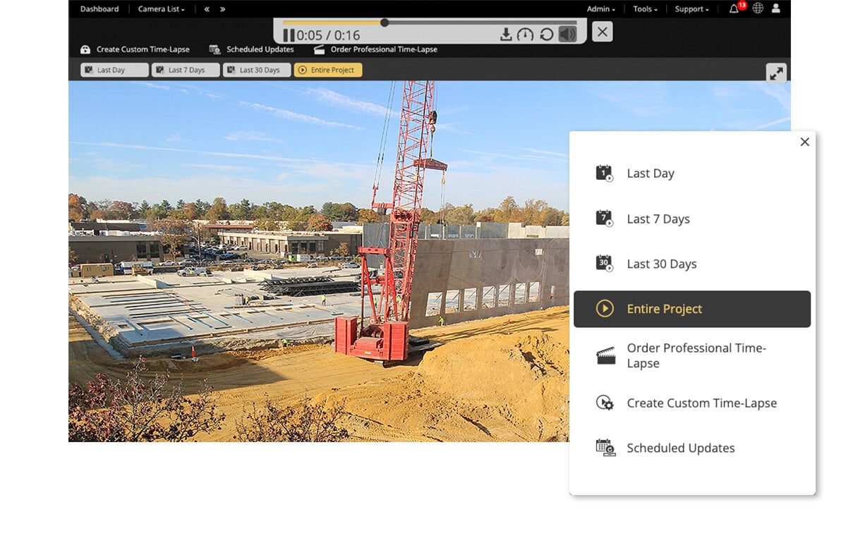 Construction Time Lapse Cameras